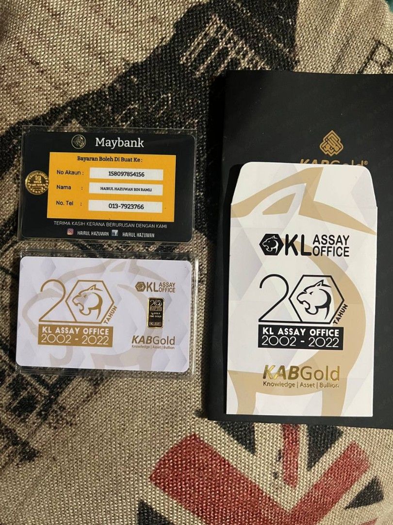 Gold Bar Kab Gold, Hobbies & Toys, Collectibles & Memorabilia, Currency on Carousell