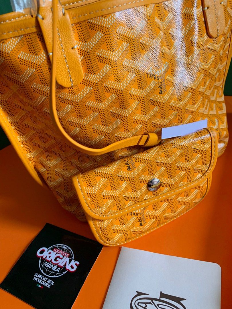 Goyard Anjou Mini Yellow, Luxury, Bags & Wallets on Carousell