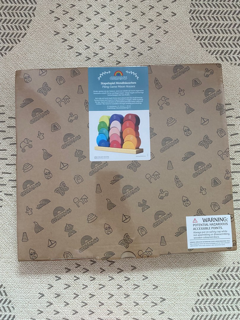 Grimm's Piling Game Moon Houses, Hobbies & Toys, Toys & Games on Carousell