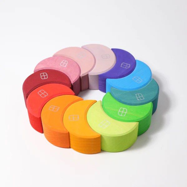 Grimm's Piling Game Moon Houses, Hobbies & Toys, Toys & Games on Carousell