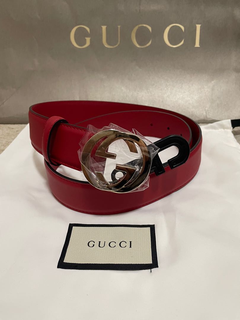Gucci Interlocking G Buckle Wide Belt, Women's Fashion, Watches ...