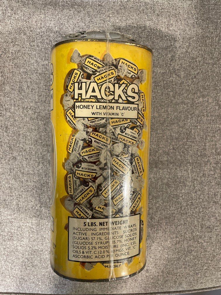 Hacks Sweet Lemon Flavour Metal Container, Hobbies & Toys, Memorabilia ...
