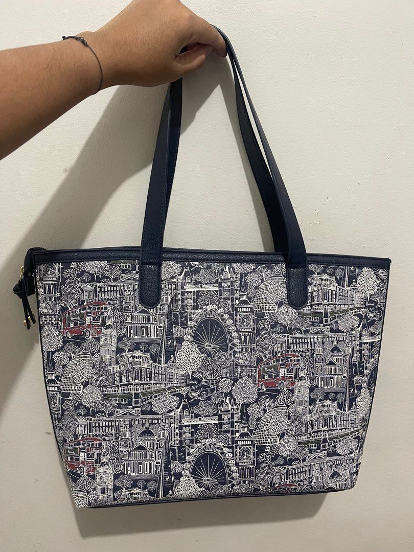 Harrods Blue Landmarks Bag, Women's Fashion, Bags & Wallets, Shoulder ...