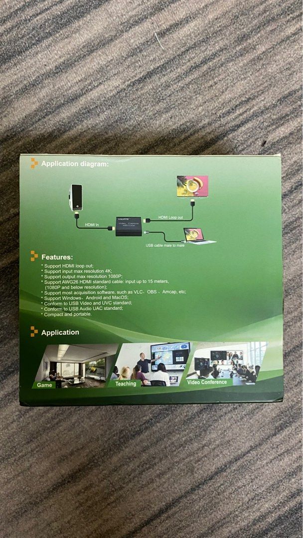 HDMI Video Card Capture with USB Loop 2.0 Cards Recorder Live Streaming ...