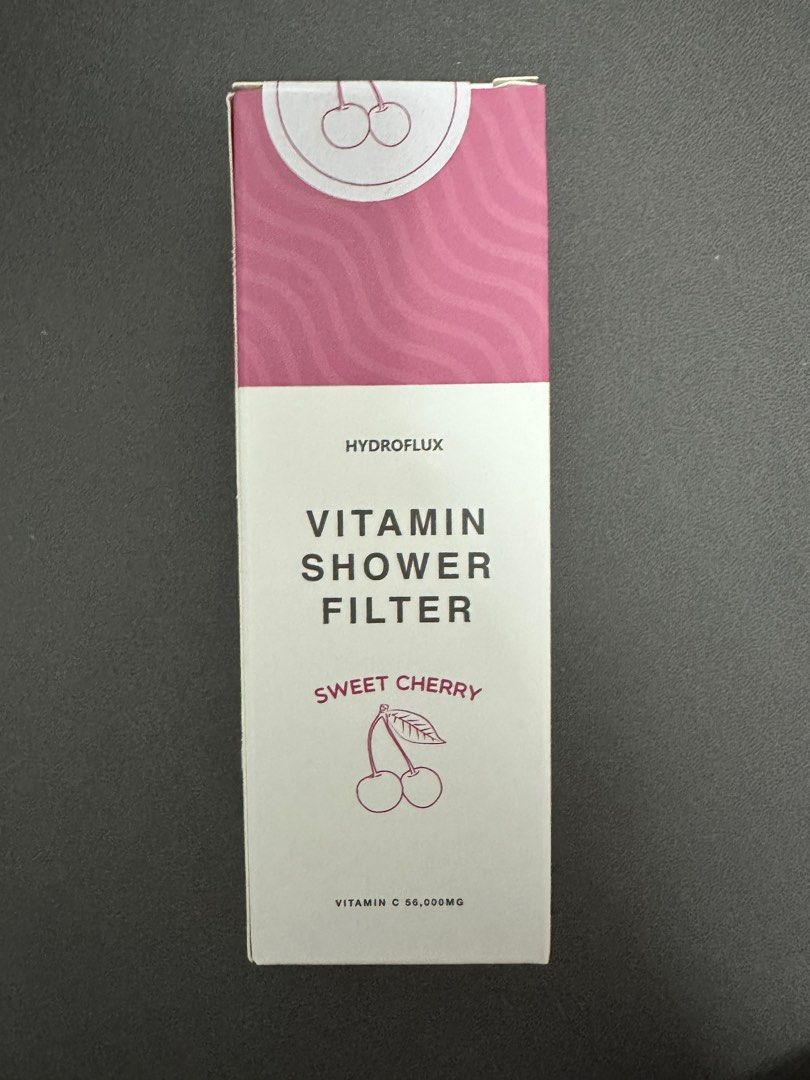 Hydroflux vitamin shower filter - sweet cherry, Beauty & Personal Care ...