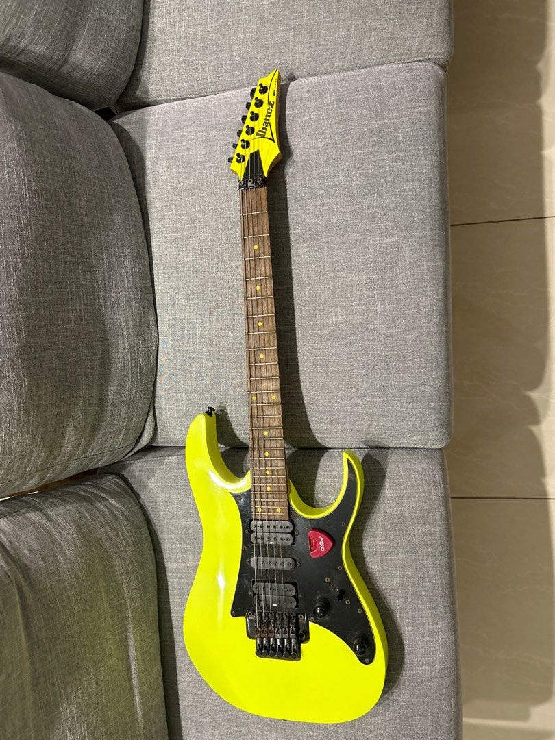 Ibanez RG2XXV neon yellow 25th anniversary, Hobbies & Toys, Music ...