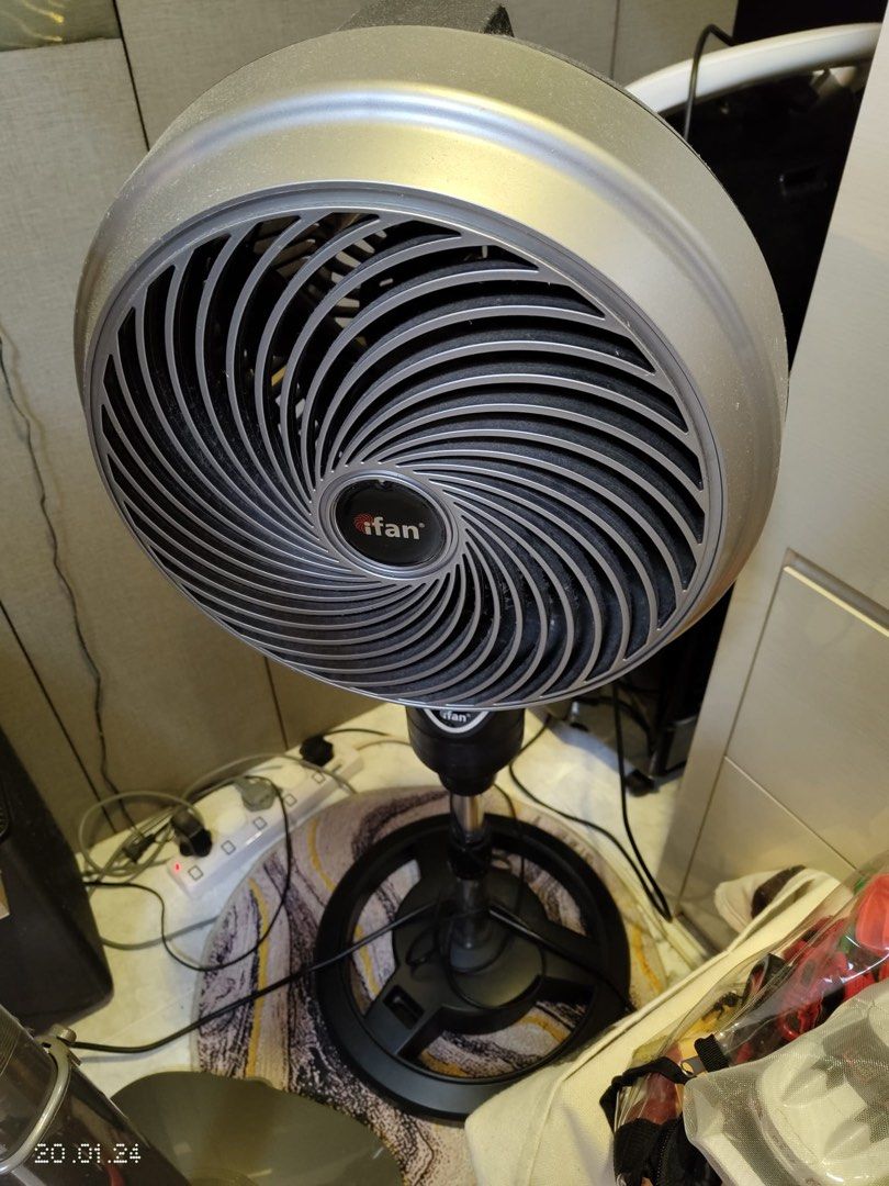 iFan-PowerPac 12 Inch Air Circulator Stand Fan (IF9669) with remote ...