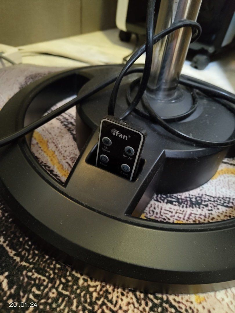 iFan-PowerPac 12 Inch Air Circulator Stand Fan (IF9669) with remote ...