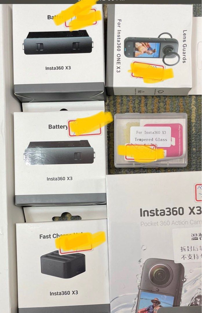 Insta 360 x3 360 camera +128 GB memory card +2 battery +1 travel ...