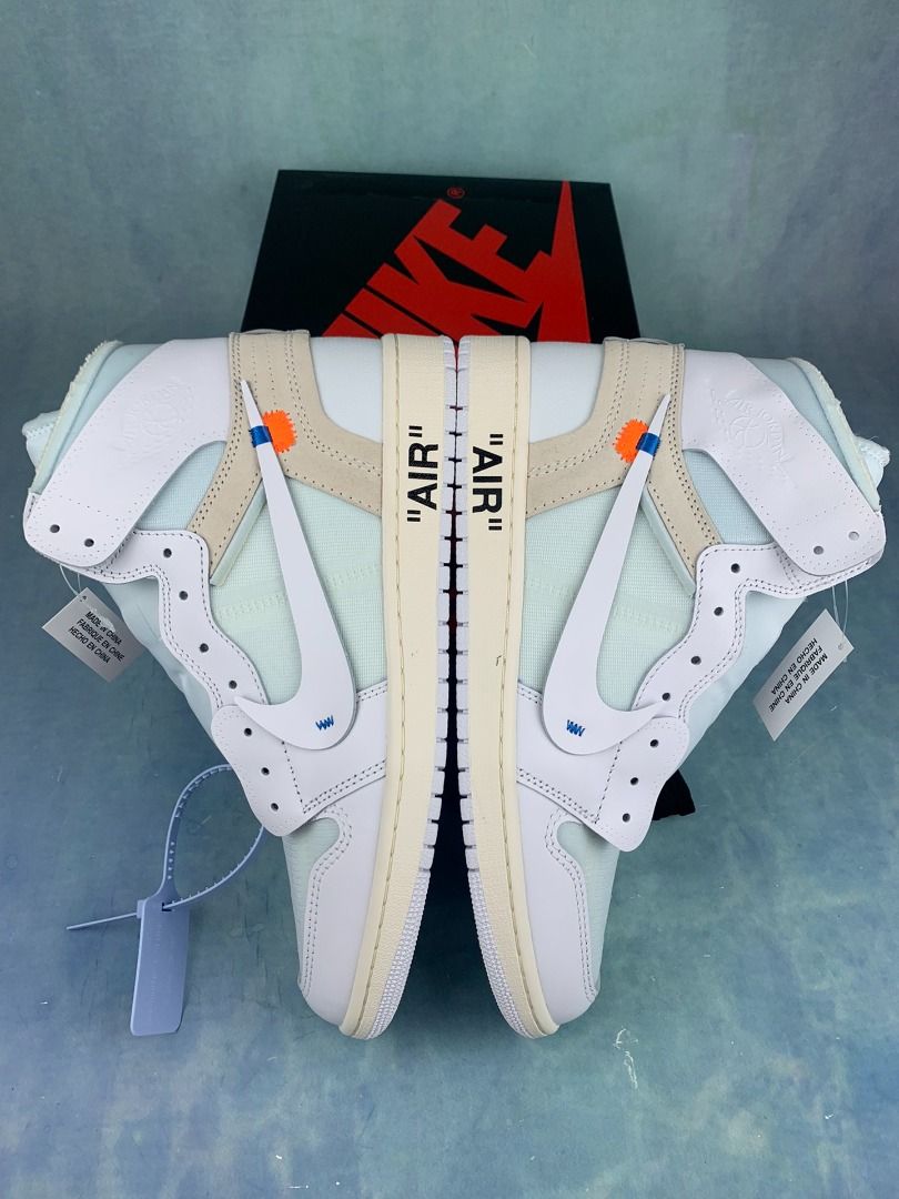Jordan 1 Retro High Off-White Euro, Men's Fashion, Footwear, Sneakers ...
