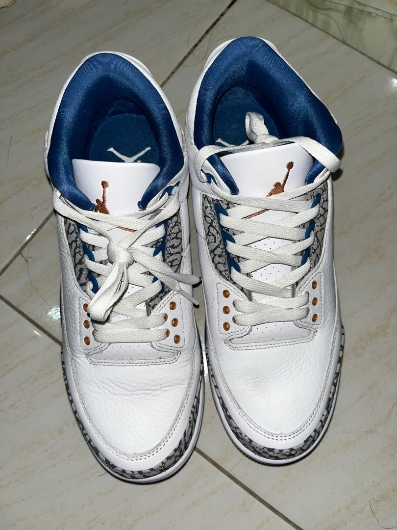 Jordan 3 Wizard PE, Fesyen Pria, Sepatu , Sneakers di Carousell