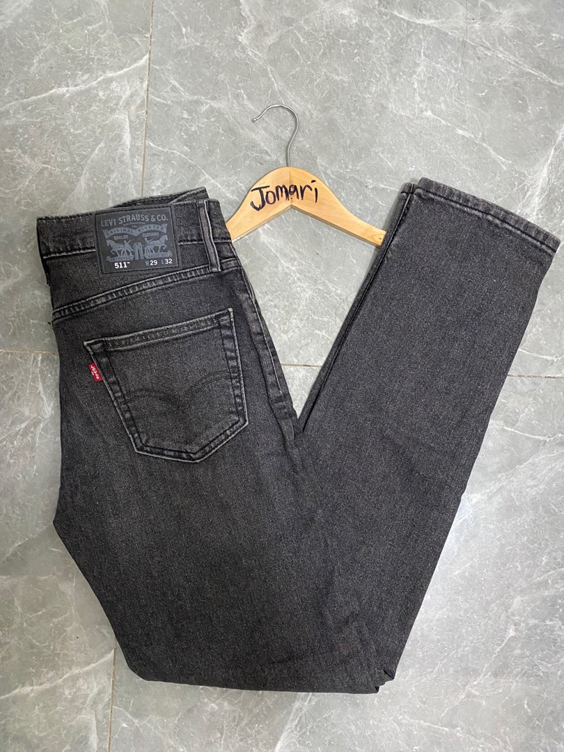 Levi’s 511 Washed black, Men's Fashion, Bottoms, Jeans on Carousell