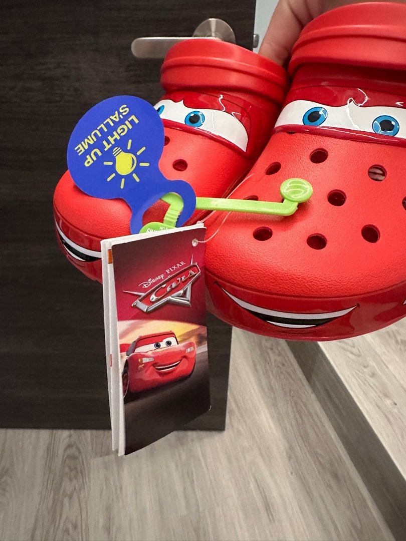 Lightning Mcqueen Crocs, Men's Fashion, Footwear, Flipflops and Slides ...