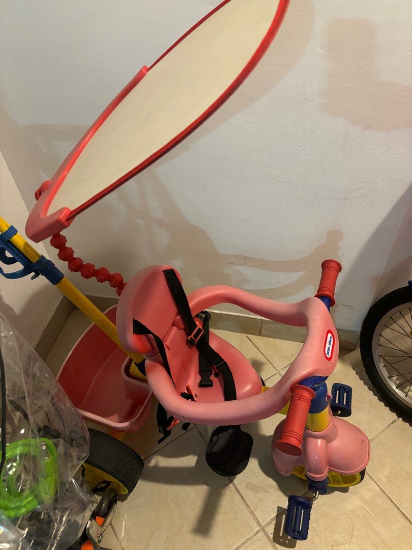 Little Tikes 4-in-1 trike (tricycle) red, Babies & Kids, Going Out, Other Babies Going Out Needs ...