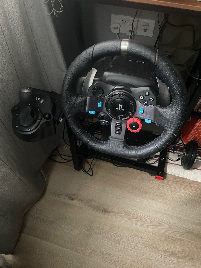Logitech G29 Steering Wheel + shifter + racing stand, Video Gaming ...