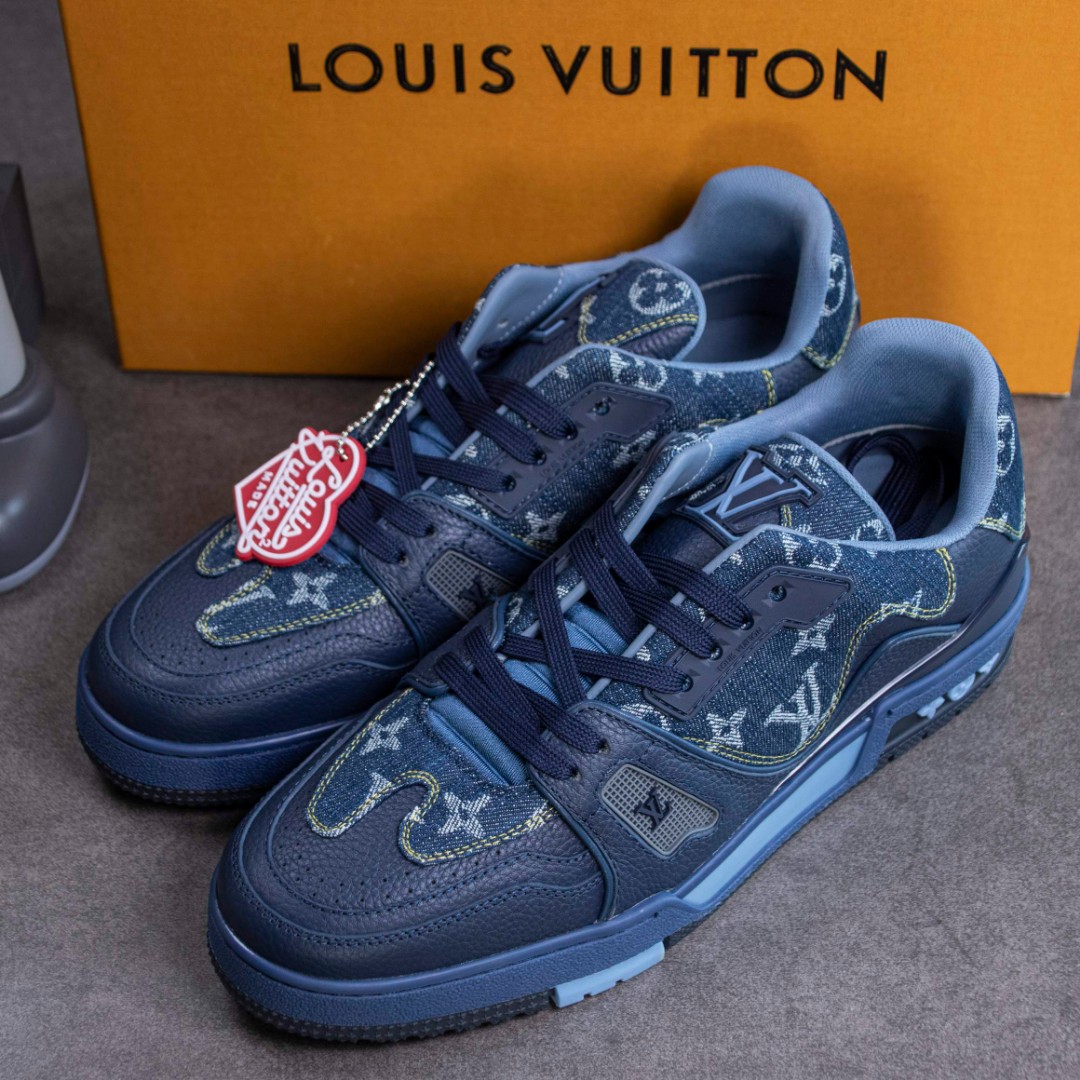 Lv Trainer Monogram Drip x Nigo, Men's Fashion, Footwear, Sneakers on ...