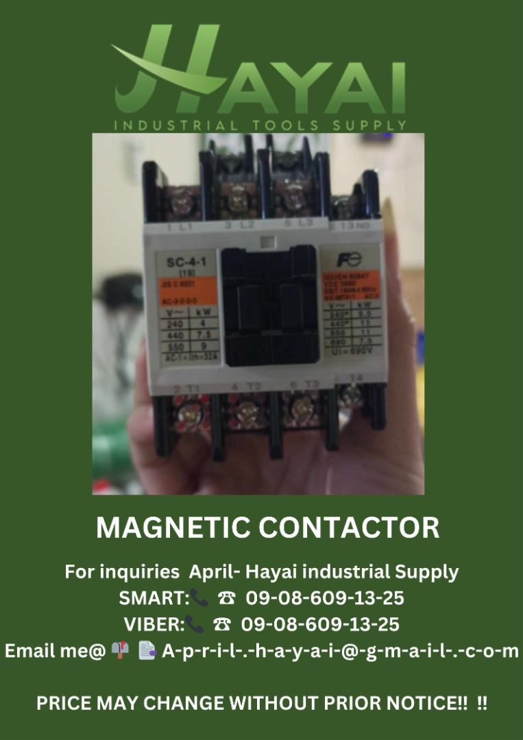 Magnetic contactor, Commercial & Industrial, Construction Tools ...