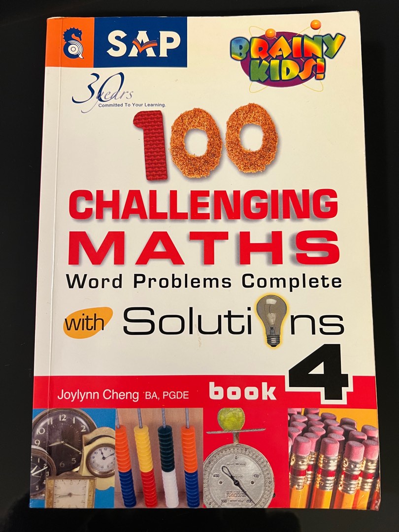 Math Challenge Book 數學練習, 興趣及遊戲, 書本 & 文具, 小朋友書 - Carousell