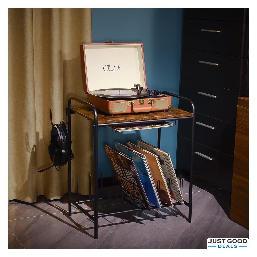 MAWEW Record Player Stand,Turntable Stand,Record Player Table, Vintage ...