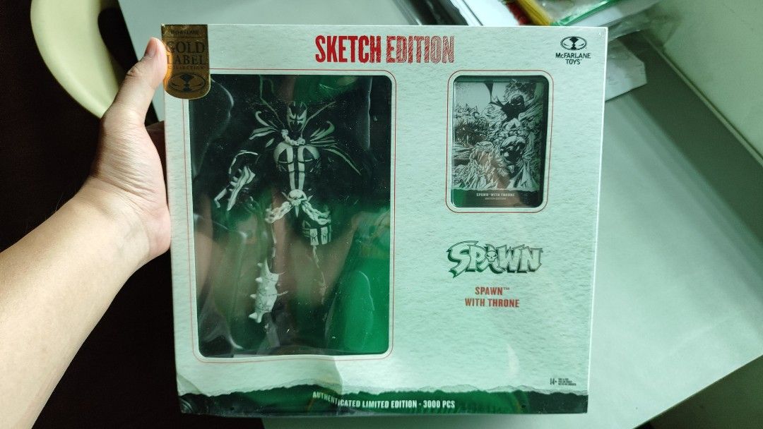 Mcfarlane Spawn Throne Sketch Edition Entertainment Earth Exclusive ...