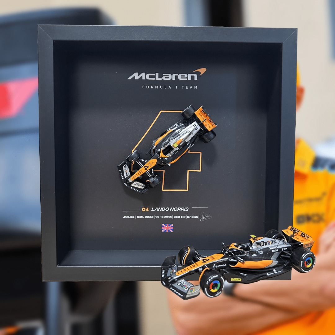 **OOS** Mclaren F1 Framed - Lando Norris 4 (Formula One Diecast Car in ...