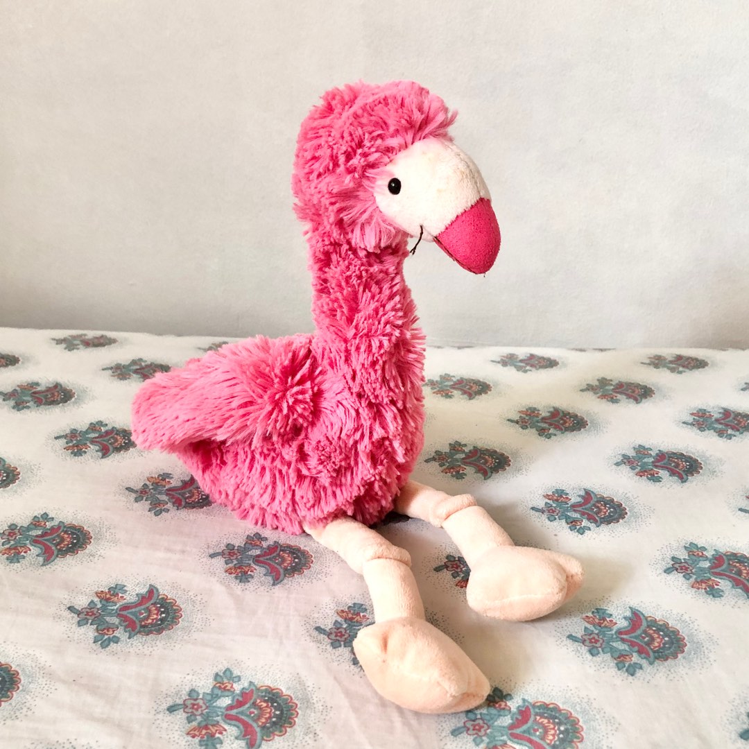 Medium jellycat flamingo, Hobbies & Toys, Toys & Games on Carousell