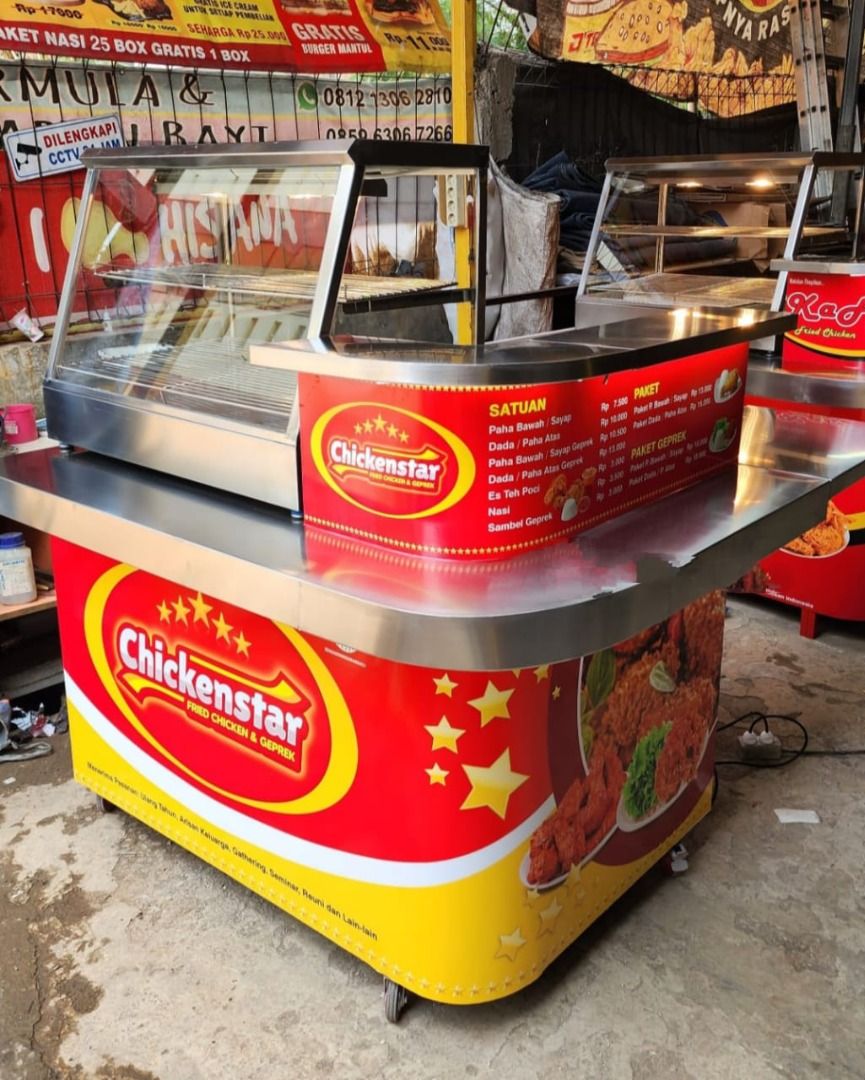 Meja & Etalase Fried Chicken Murah, Serba Serbi, Preorder di Carousell