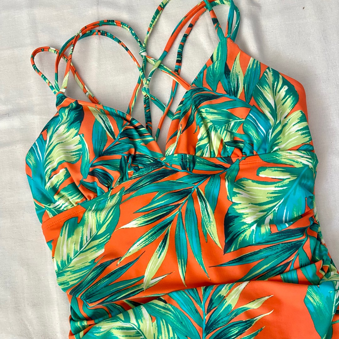 Merona floral Hawaiian one piece/body suit, Women's Fashion, Swimwear ...