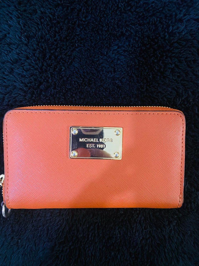 MK Orange Wallet, Women's Fashion, Bags & Wallets, Wallets & Card ...