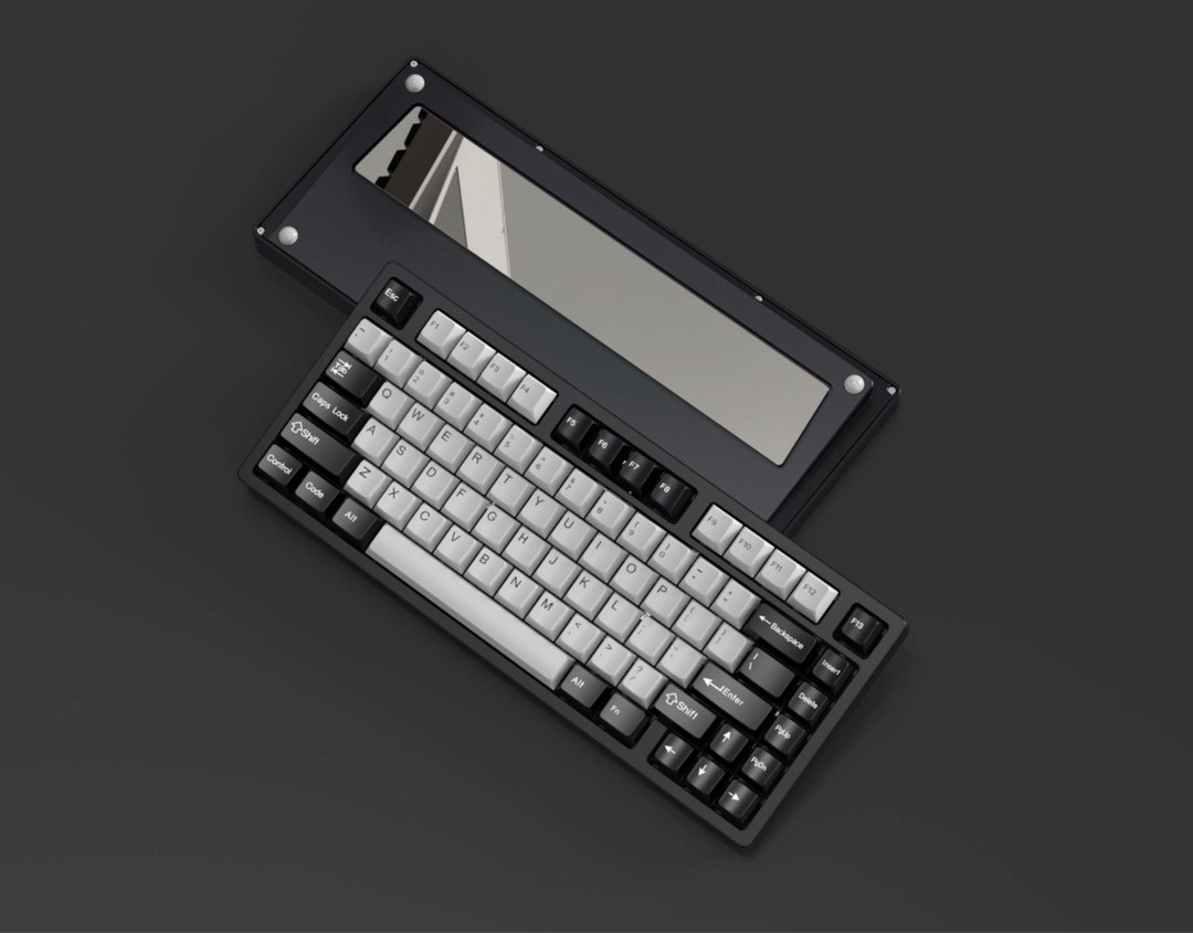 MKC75 MyKeyClub 75% Black with Rose gold weight aluminium keyboard ...