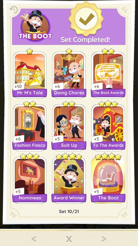 MONOPOLY GO! Album - Monopoly Origins Stickers Set 1-10 (READ ...