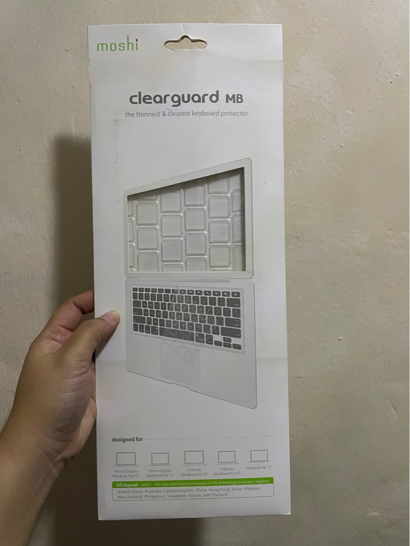 Moshi Macbook 13” inch keyboard cover, Computers & Tech, Parts & Accessories, Computer Keyboard ...