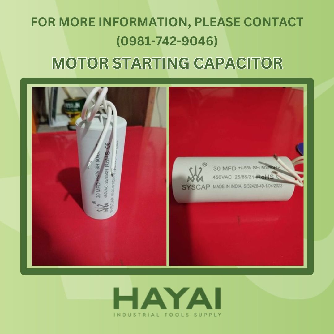 MOTOR STARTING CAPACITOR, Commercial & Industrial, Construction Tools ...