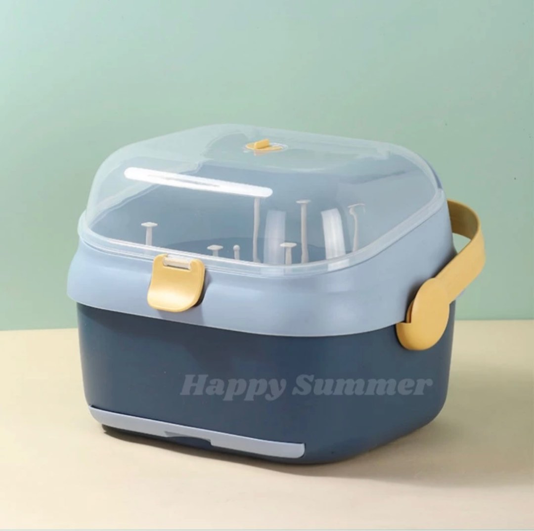 NB Baby Milk Bottle Container Drying Rack Storage Box Portable, Babies ...