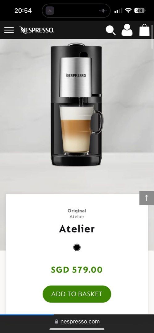 Nespresso Atelier Coffee Machine, TV & Home Appliances, Kitchen ...