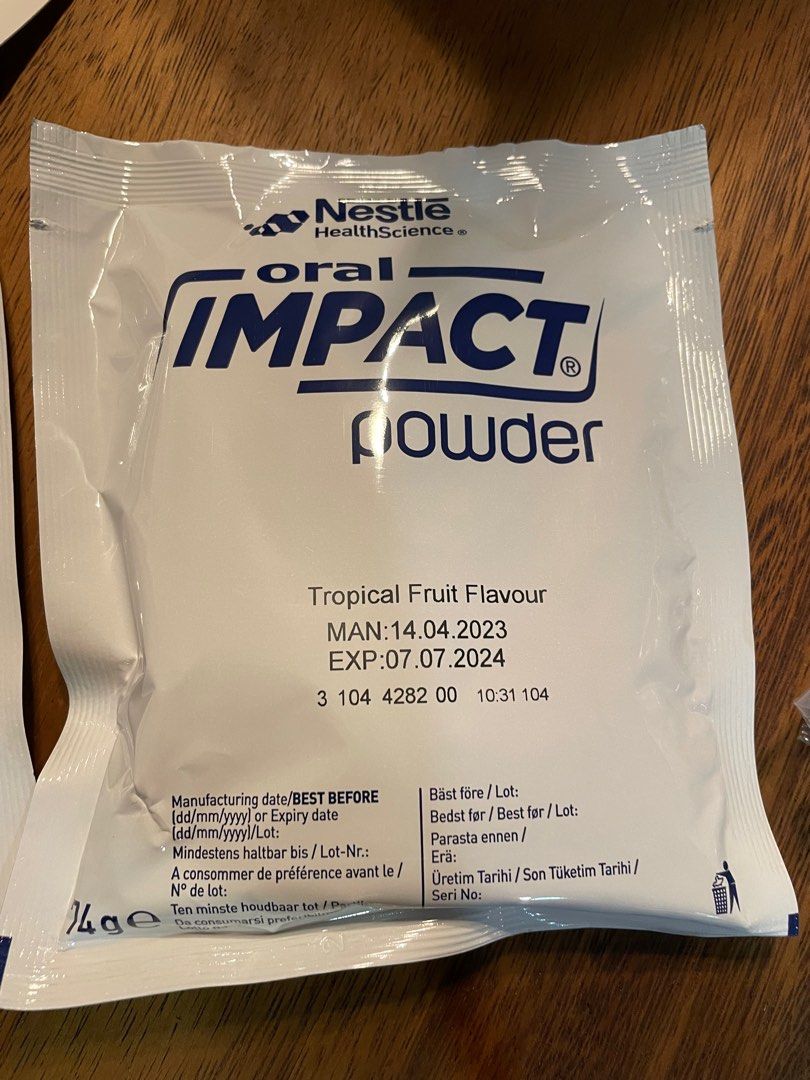 Nestle oral impact powder, Health & Nutrition, Health Supplements ...
