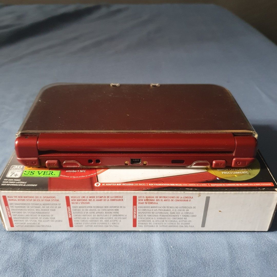 New 3DS XL CFW - Metallic Red, Video Gaming, Video Game Consoles, Nintendo on Carousell