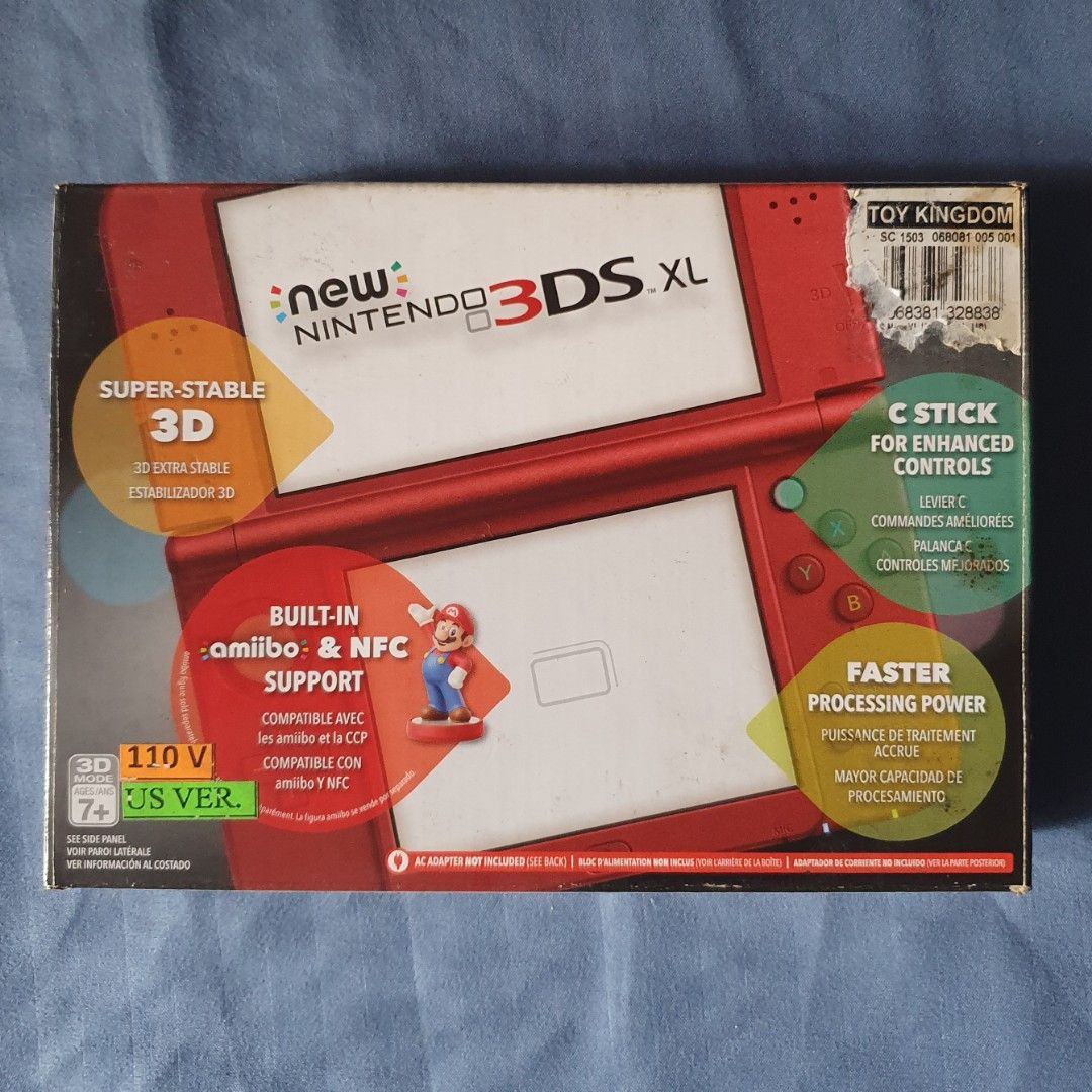 New 3DS XL CFW - Metallic Red, Video Gaming, Video Game Consoles, Nintendo on Carousell