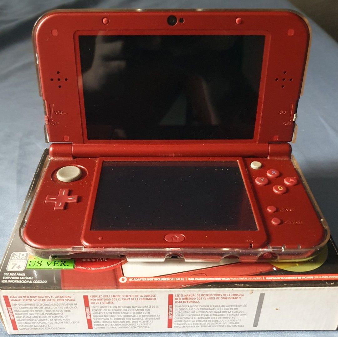 New 3DS XL CFW - Metallic Red, Video Gaming, Video Game Consoles, Nintendo on Carousell