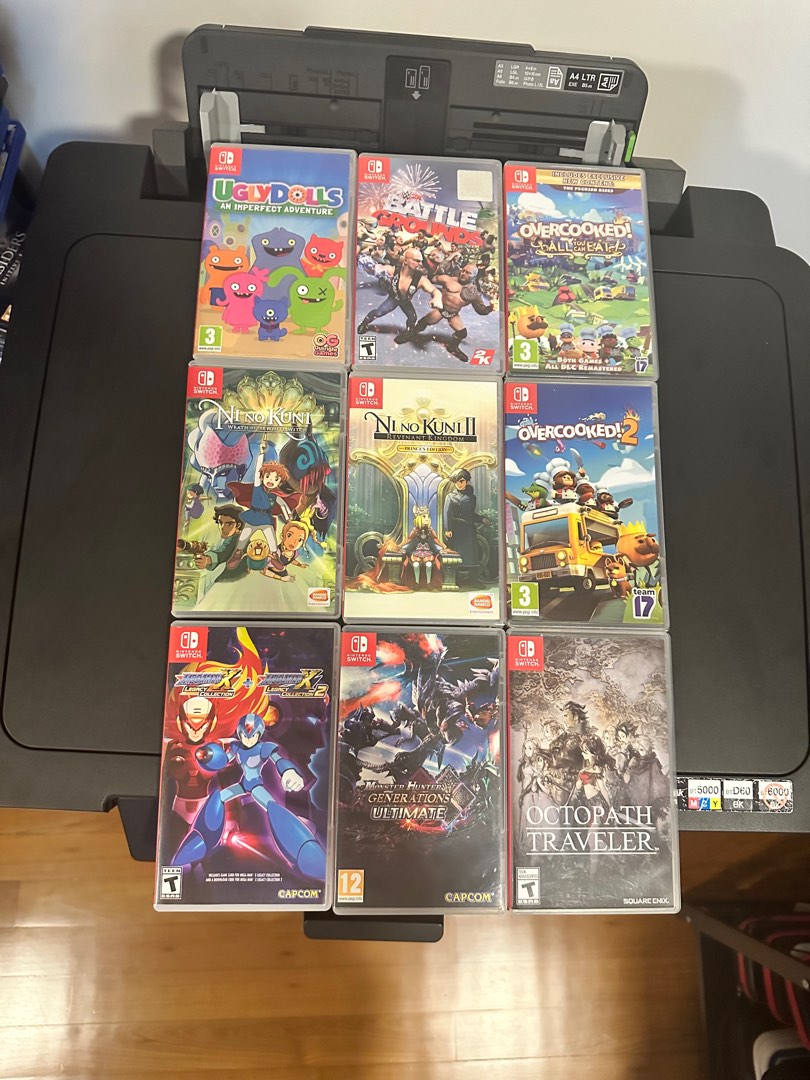 Nintendo Switch game Ugly dolls / W2K Battlegrounds / Overcooked all ...