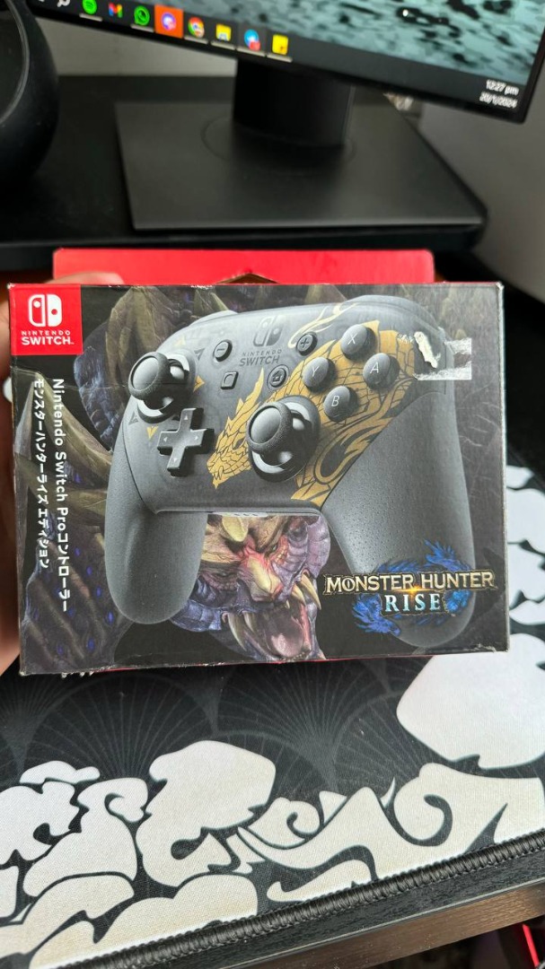 Nintendo Switch Pro Controller Monster Hunter Rise Edition, Video ...