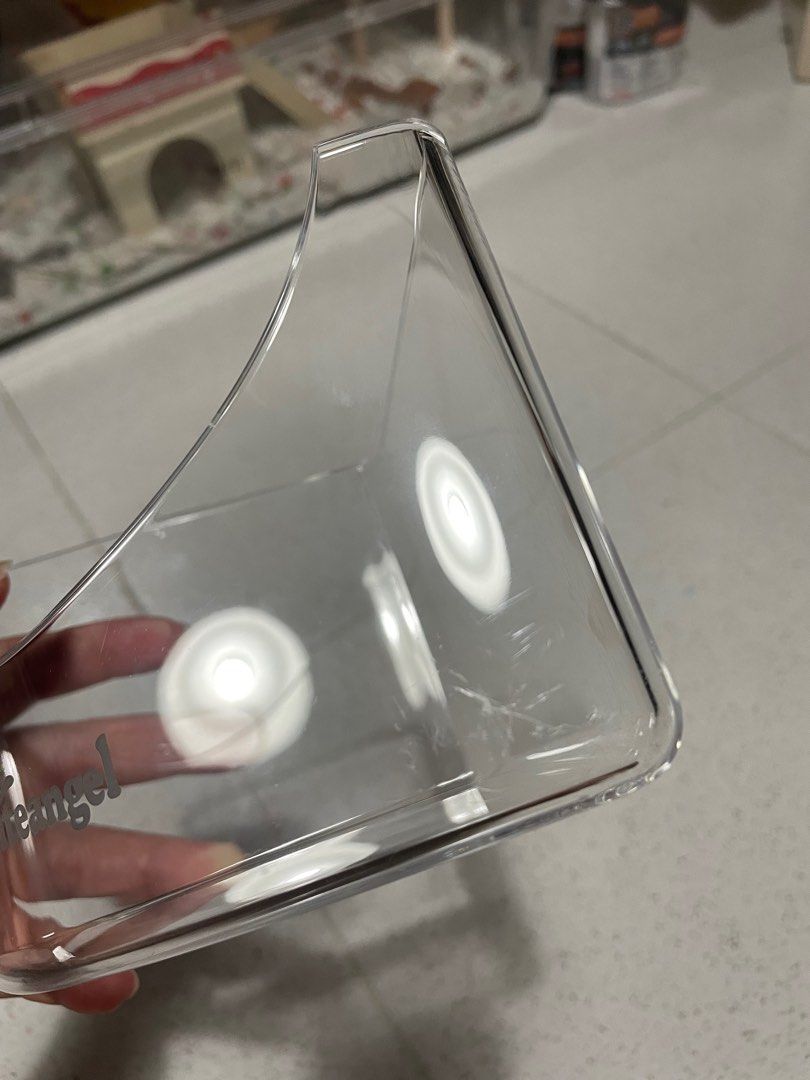 Niteangel Corner Toilet Sandbox Acrylic Hamster Toilet Accessory, Pet ...