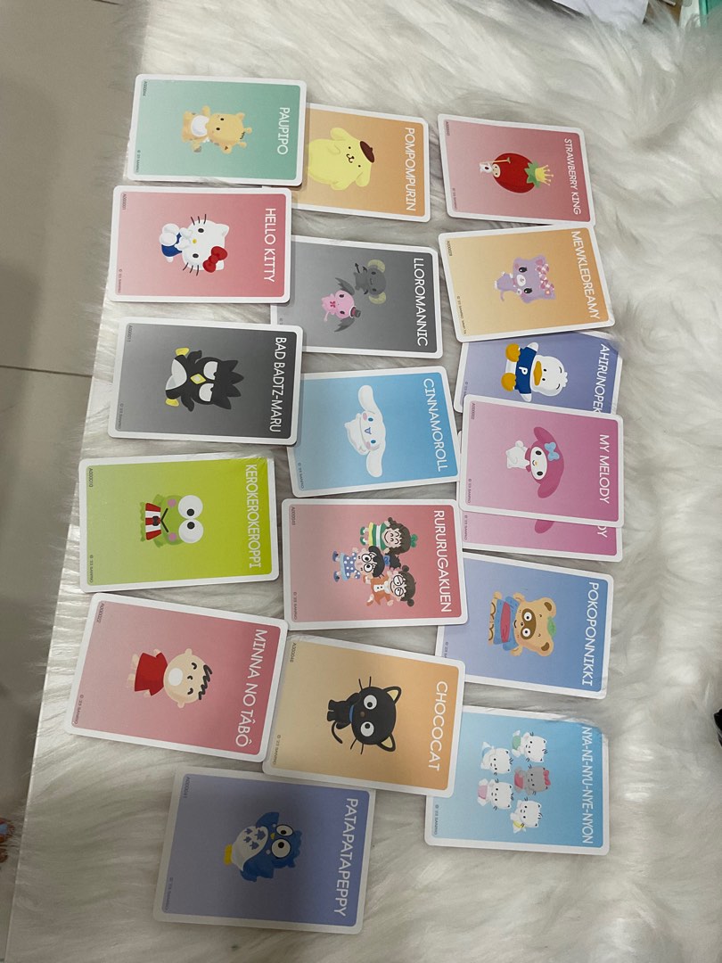 Official Sanrio cards, Hobbies & Toys, Toys & Games on Carousell