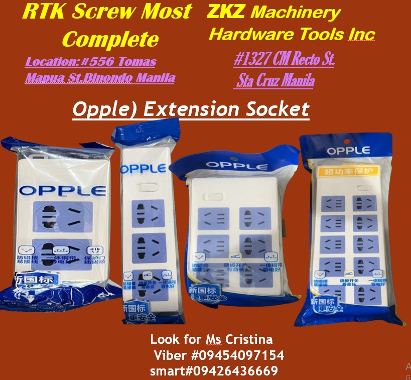 Opple) Extension Socket, Commercial & Industrial, Construction Tools ...