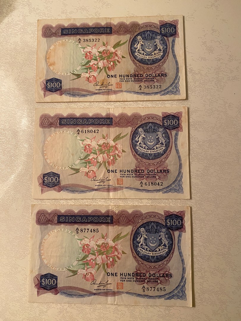 Orchid Series $100 each note, Hobbies & Toys, Memorabilia ...