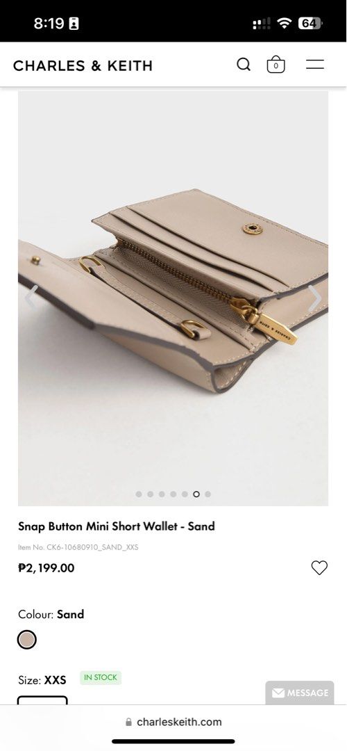 Original Charles and Kit Wallet on Chain, Women's Fashion, Bags ...