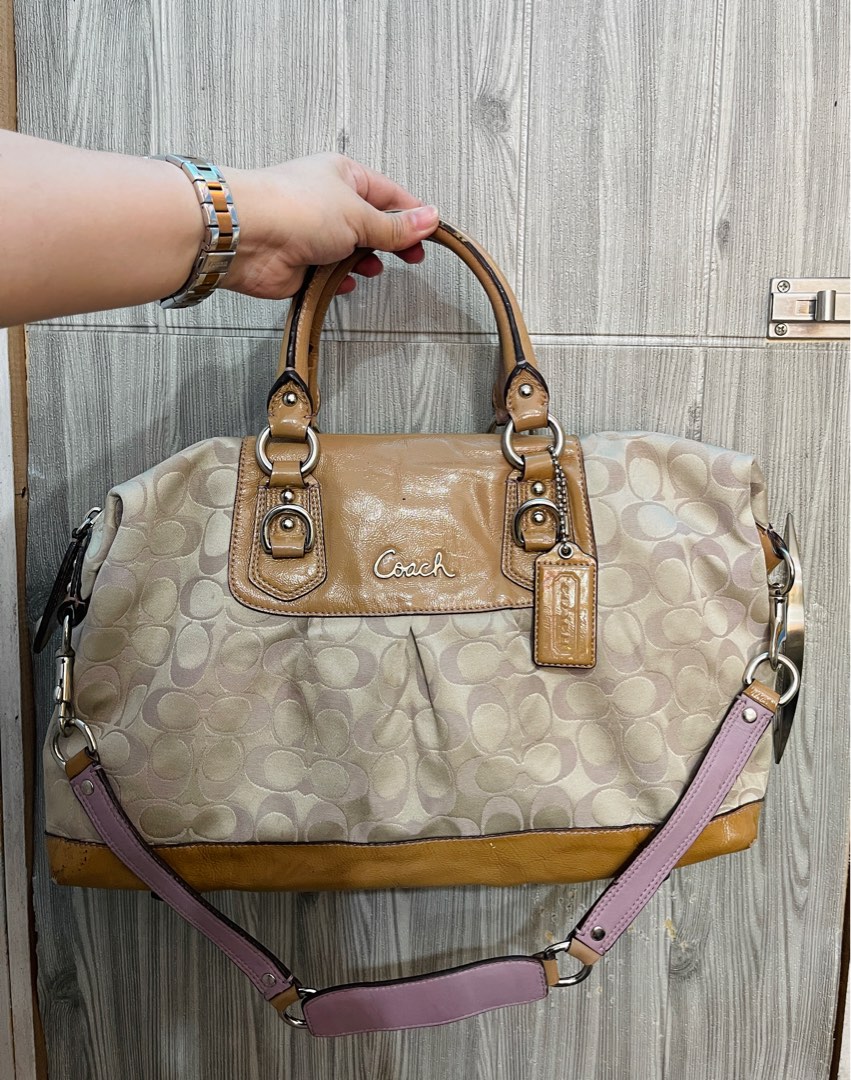 Original Coach 2 way bag, Luxury, Bags & Wallets on Carousell