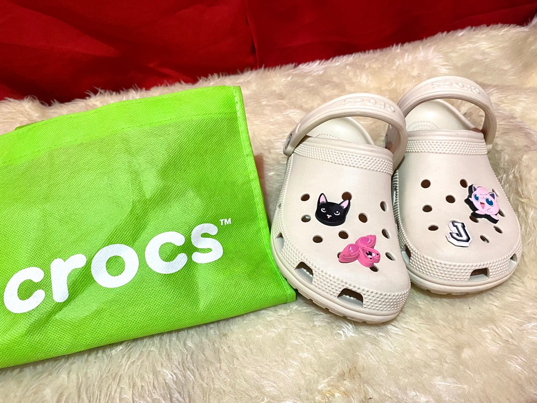 Original Crocs Classic Clog with Jibbitz, Women's Fashion, Footwear ...