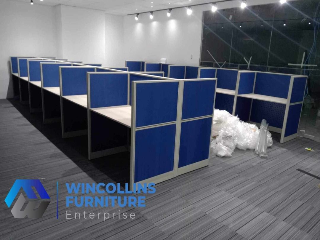 Perforated office partition / cubicles, Furniture & Home Living, Office ...