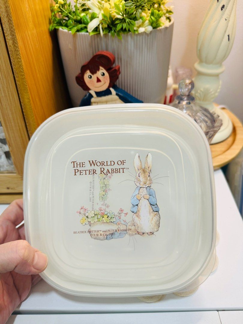 Peter Rabbit plastic container set, Furniture & Home Living ...